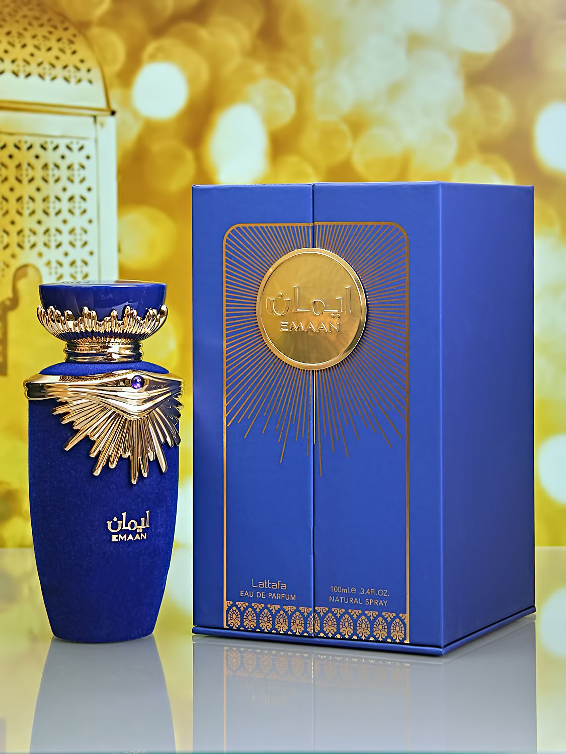 Арабские духи Lattafa Perfumes Emaan, стойкая женская парфюмерная вода для женщин, со сладким, ярким звучанием белых цветов, сочных ягод и мягкой древесно-мускусной базы, 100 мл