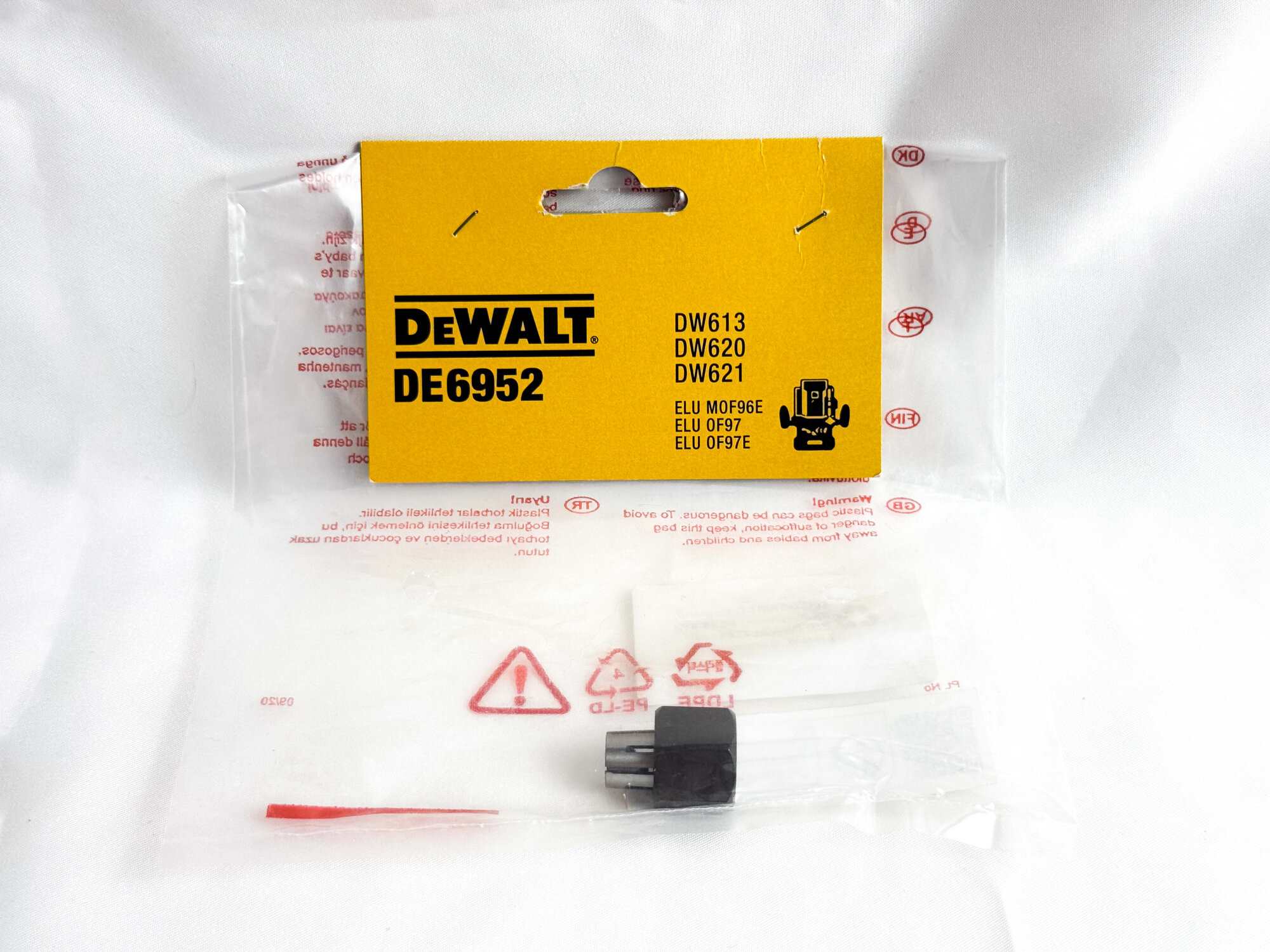 Цанга DEWALT DE6952, 8.0 мм для фрезера DW609 613/614