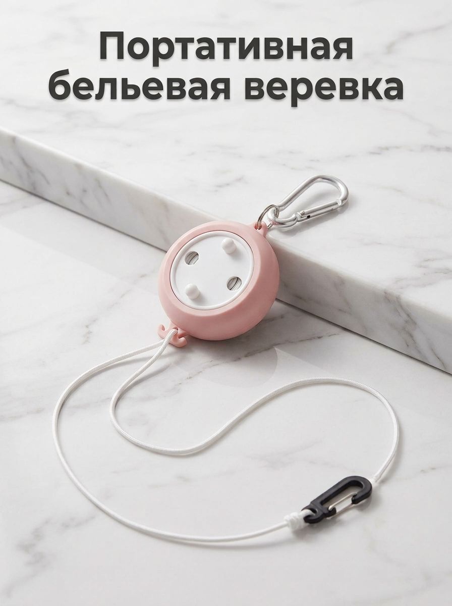 Веревка бельевая 10 м 3 мм джутовая 1 шт розовый, Артикул: 5323034640