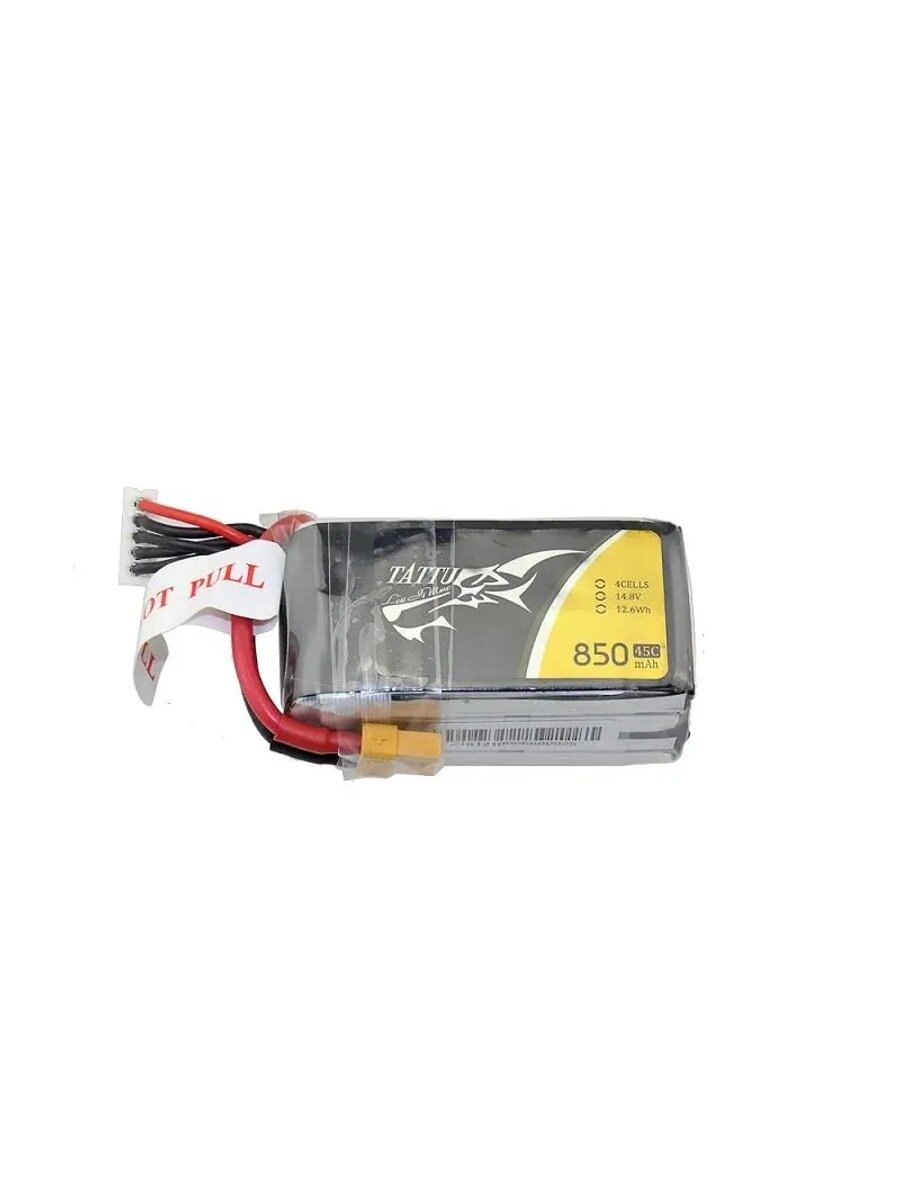 Аккумулятор TATTU 450/850mAh 45C/75C 2S/3S/4S Lipo Battery XT30 Plug