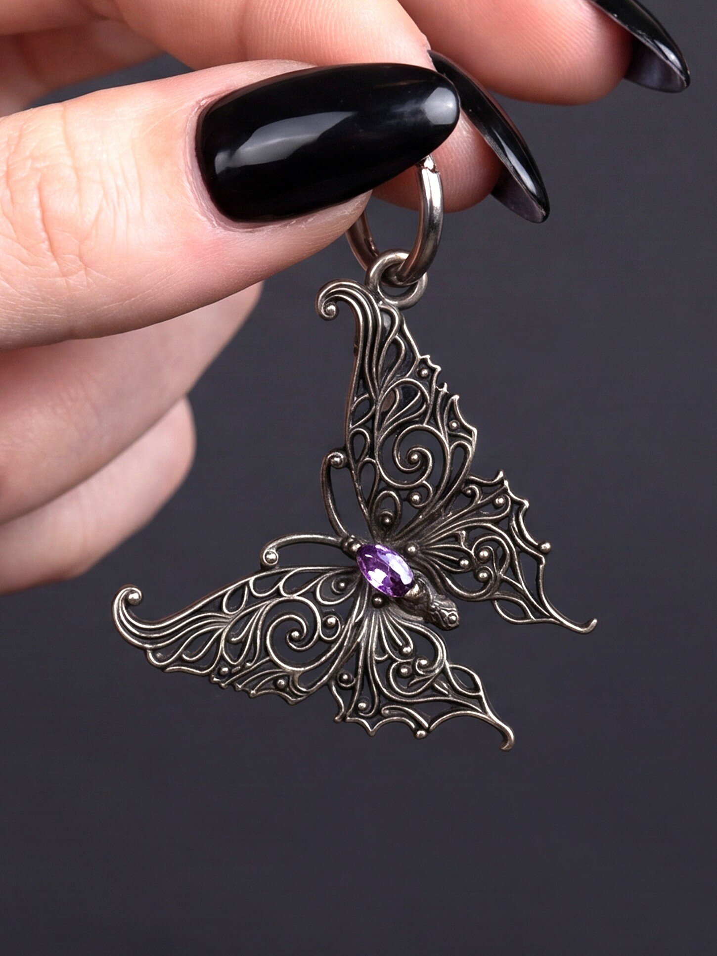 Моносерьга Starfallshop, славянский оберег, фианит, искусственный камень