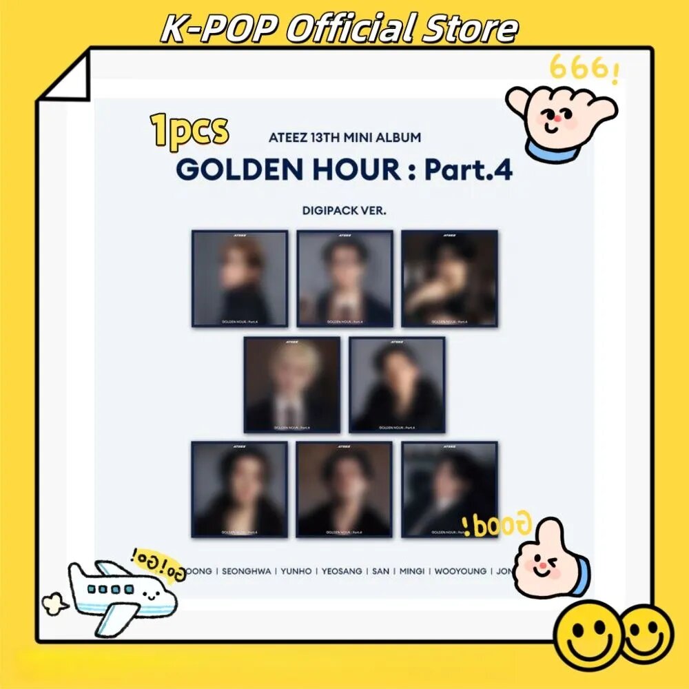Альбом ATEEZ - GOLDEN HOUR : PART.4 13th Mini Album DIGIPACK Version