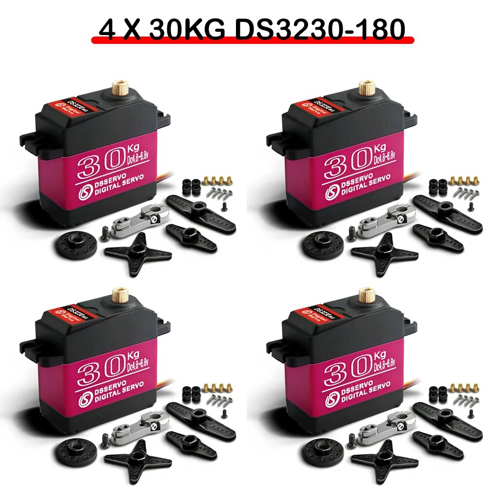 Сервоприводы цифровые 20-40кг набор из 4 штук 4 X 30KG DS3230-180