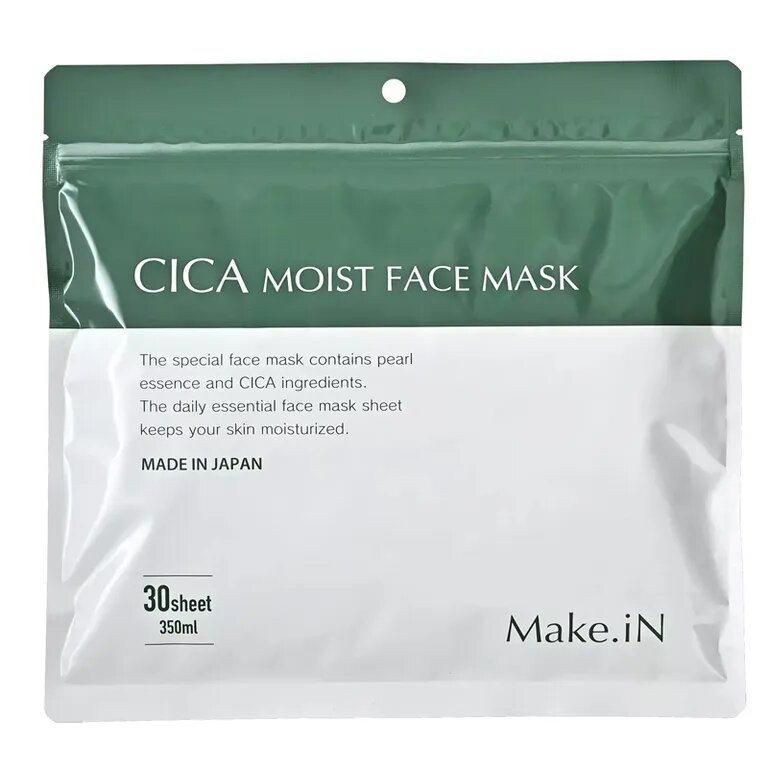 Make.iN Увлажняющая маска CICA (на основе центеллы азиатской) 30шт 350мл 30 шт