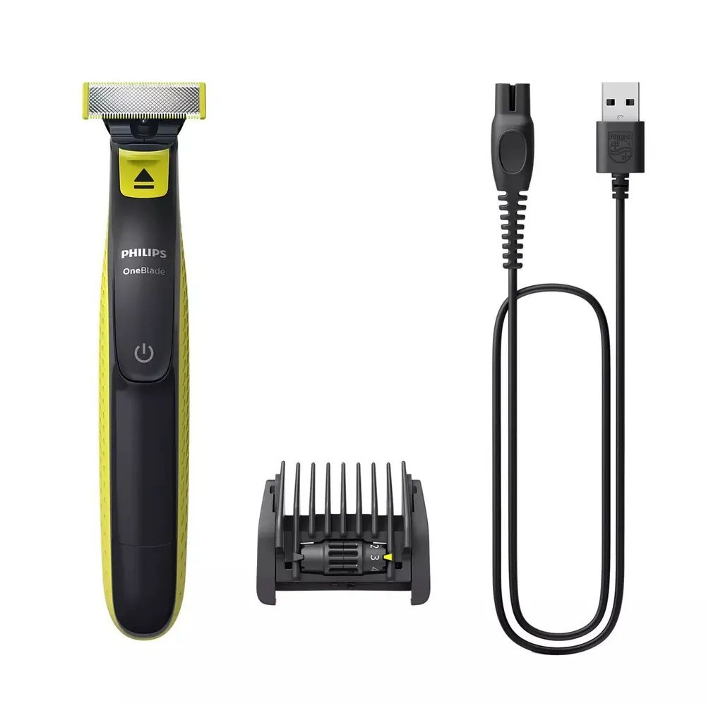 Philips Триммер для бороды и усов OneBlade QP2724/20, кол-во насадок 1