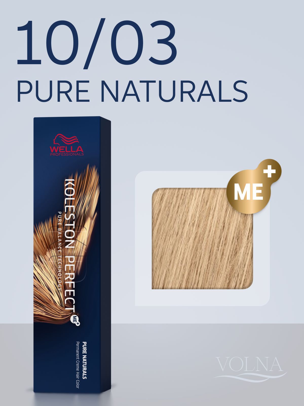 Wella Professionals Koleston Perfect Me+ Профессиональная стойкая крем-краска для волос 10/03 Пшеница, 60 мл