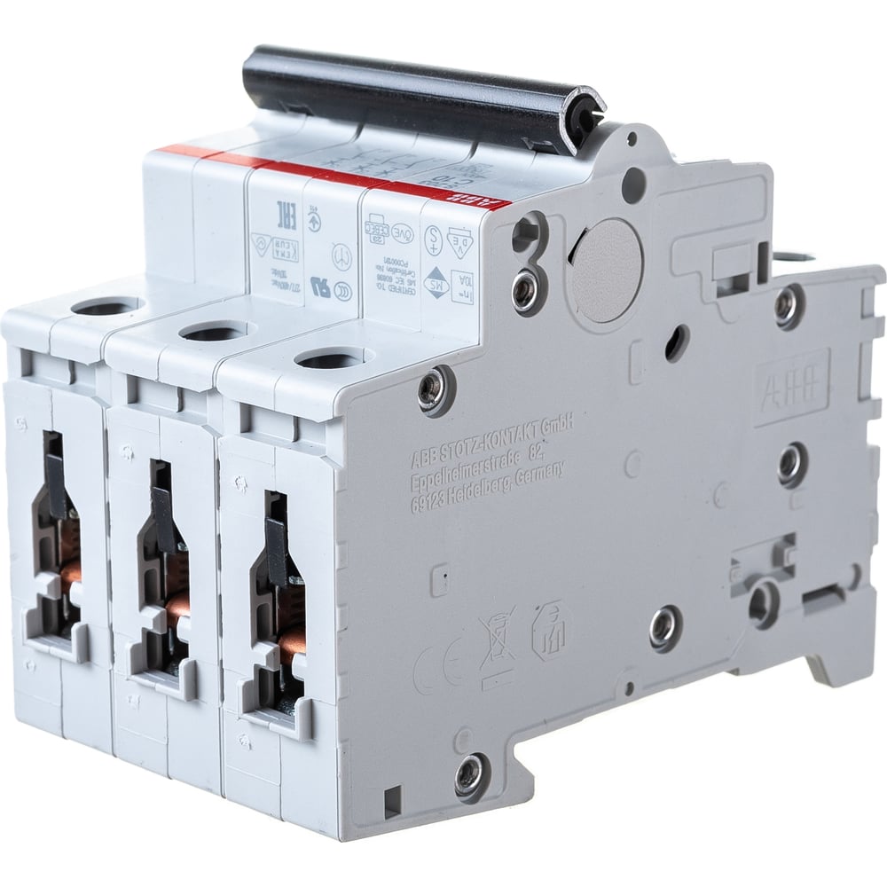 Автоматический модульный выключатель ABB 3п C S203 6кА 10А 2CDS253001R0104