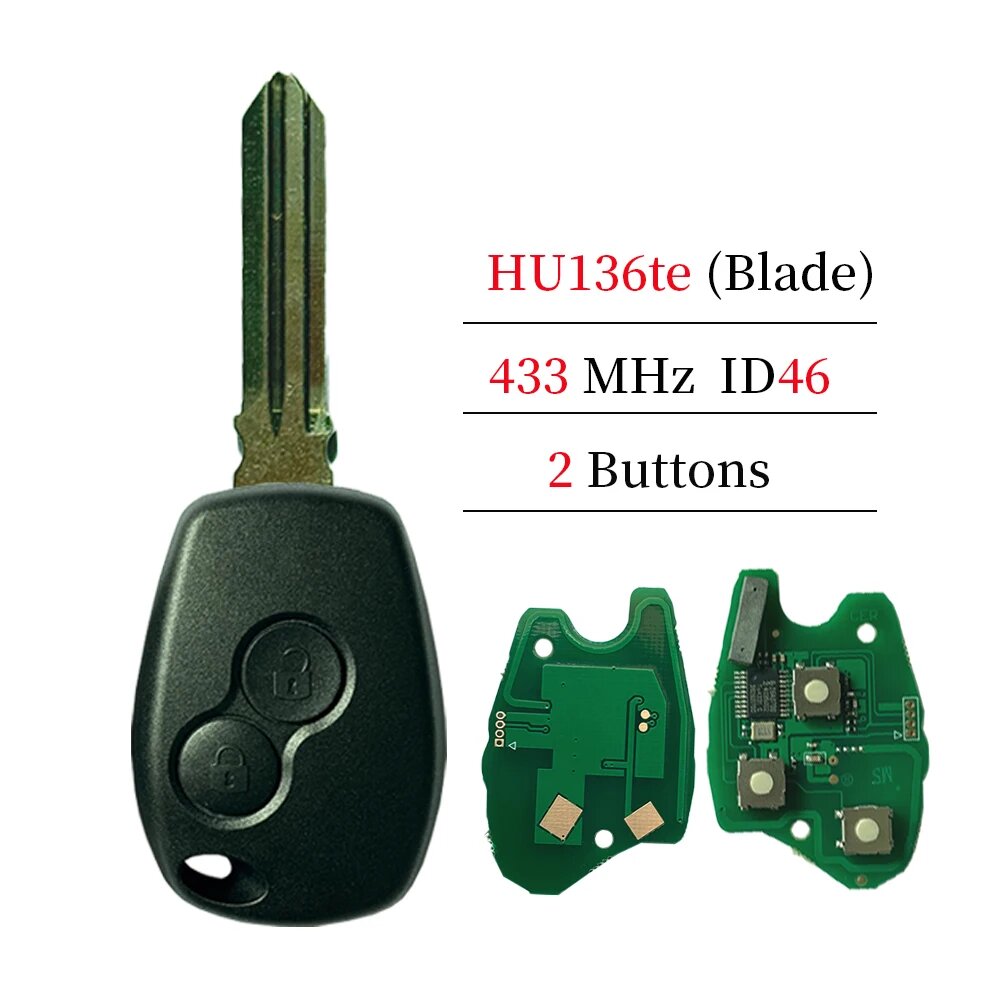 Автомобильный дистанционный ключ Liberty ID46 PCF7946/7947 для 2 BT HU136te Blade, ID46 PCF7946 Chip