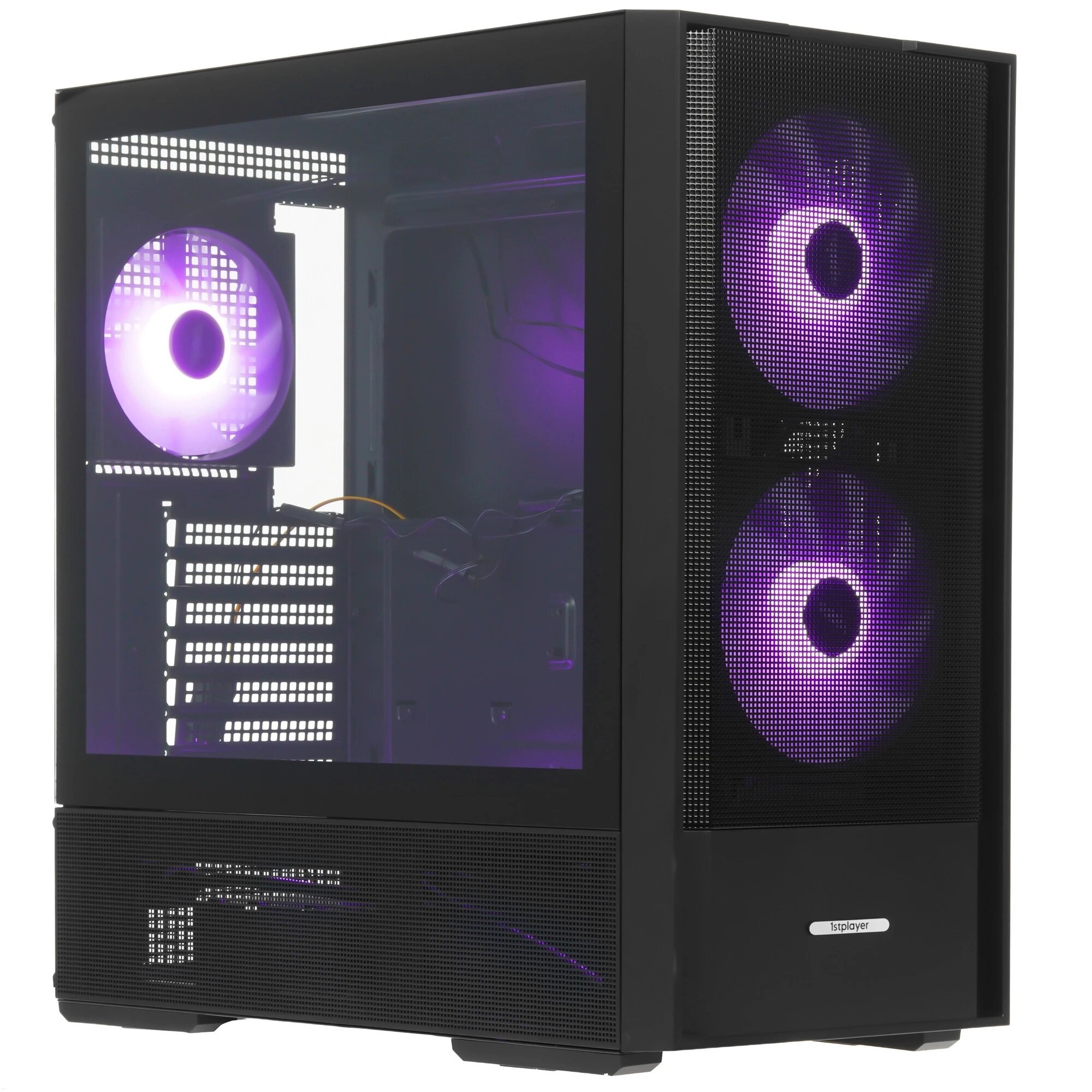 Корпус ATX 1STPLAYER AU7 ARGB Black / 2x140mm & 3x120mm ARGB fans