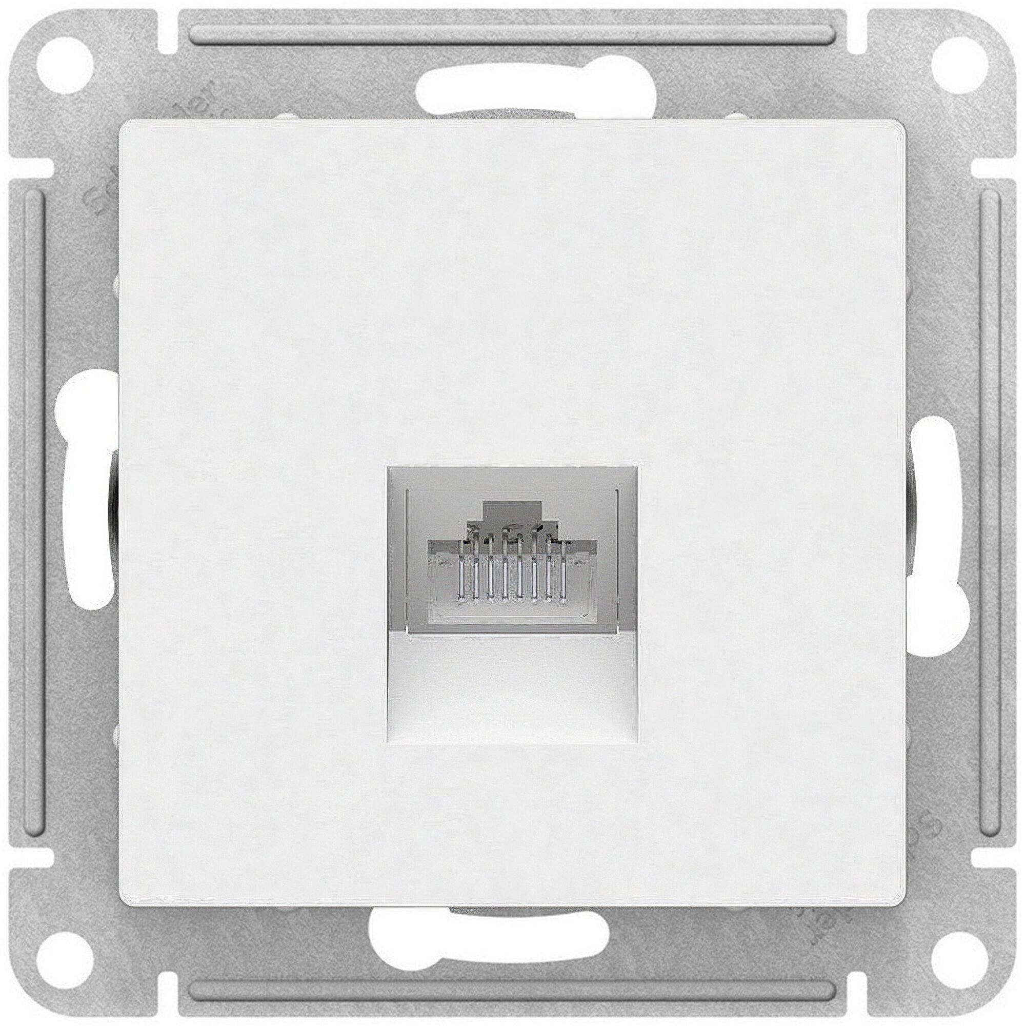 Розетка RJ-45 1 пост Schneider Electric Atlas Design белый