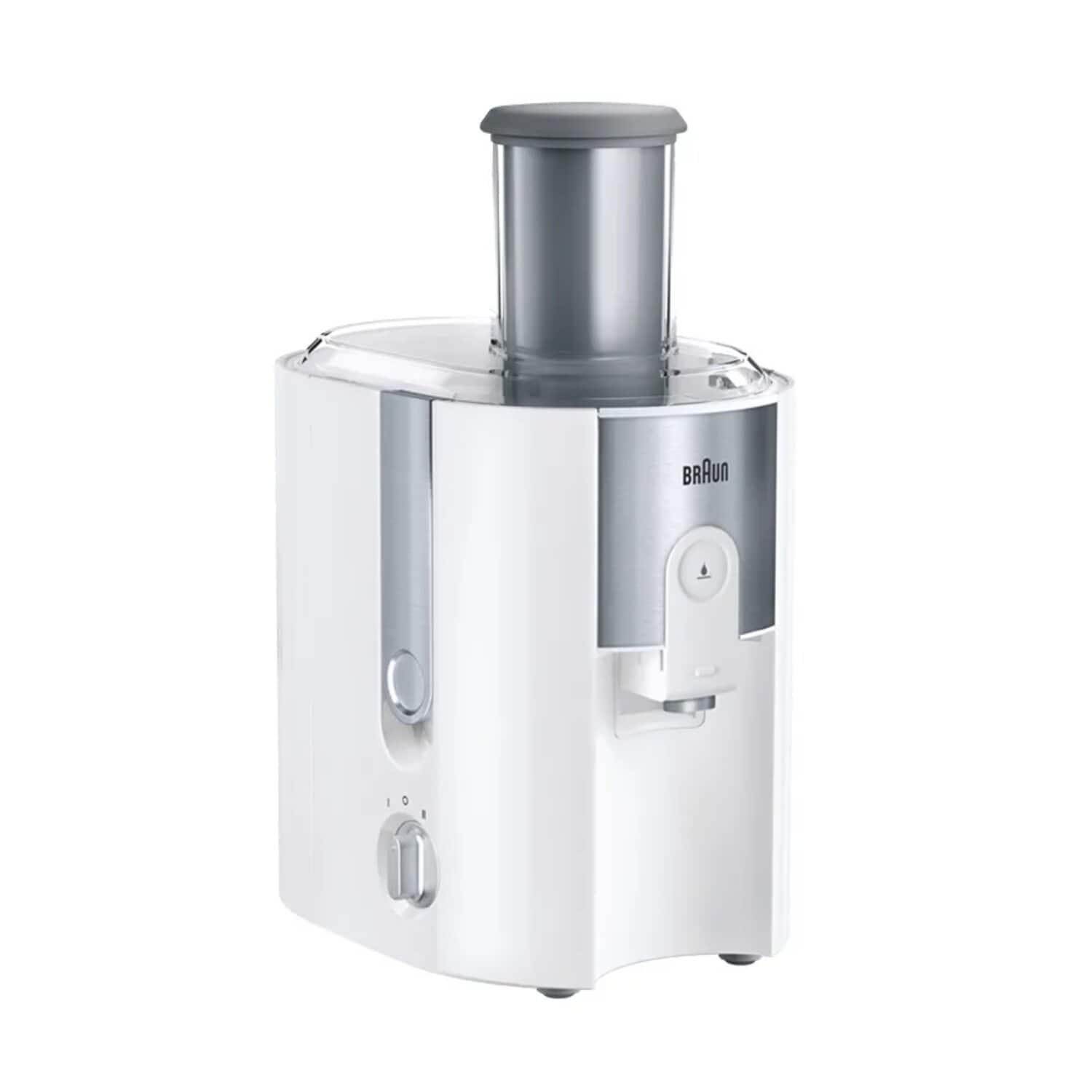 Соковыжималка центробежная Braun Multiquick 5 J500WH, 900 Вт, 2 скорости, горловина 75 мм, контейнер для мякоти 2 л, белый