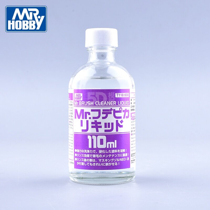 T-118 специальные жидкости т. м. MR.HOBBY Mr.Brush Cleaner Liquid Очиститель для кистей 110 мл.