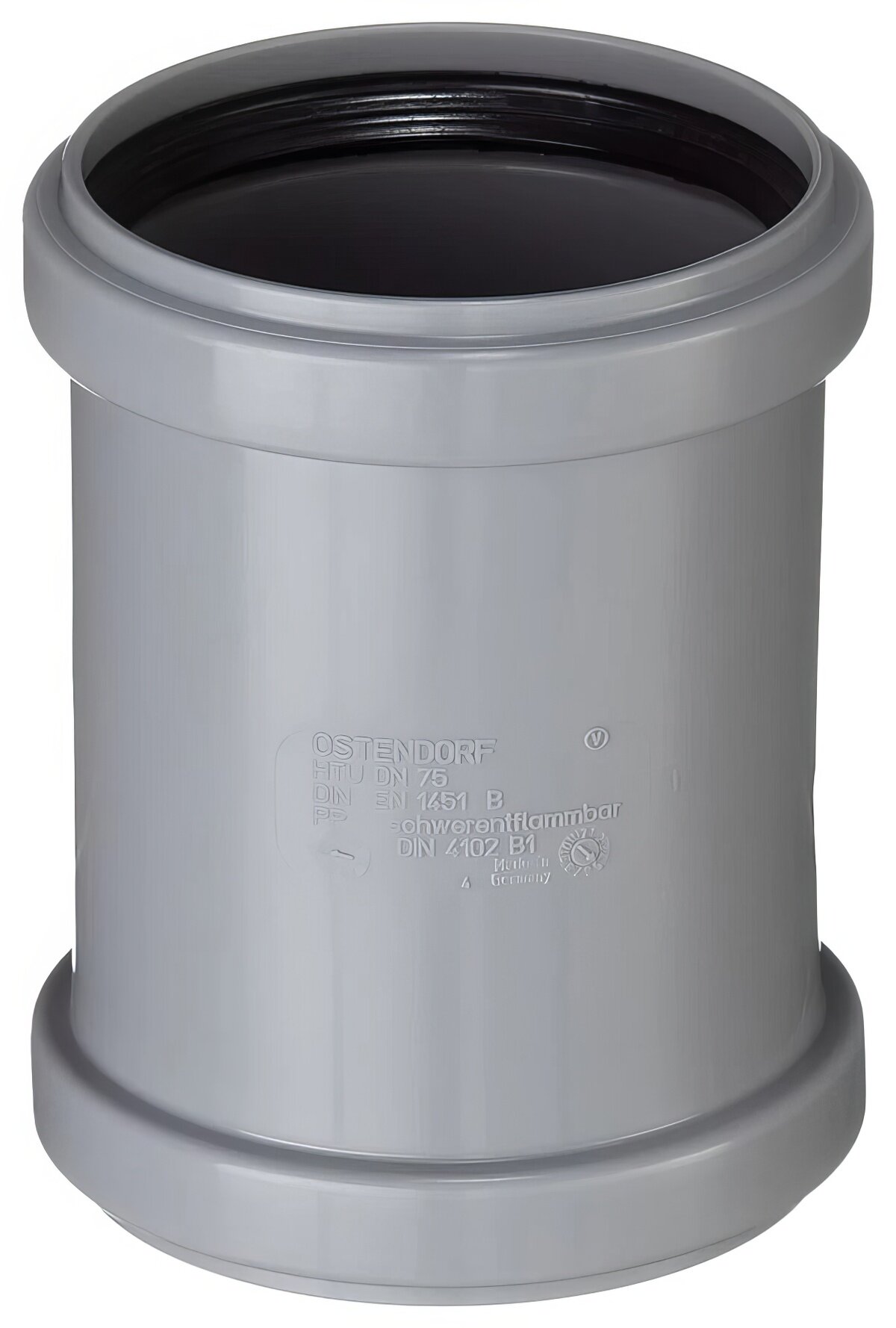 Муфта Ostendorf HTU d75 мм пластиковая для внутренней канализации (113500)
