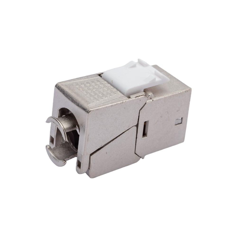 Модуль keystone DKC rj45 cat6 экранированный(stp), 90 градусов, серебристый(форм-фактор s19) RNK6F90TL — фото 1