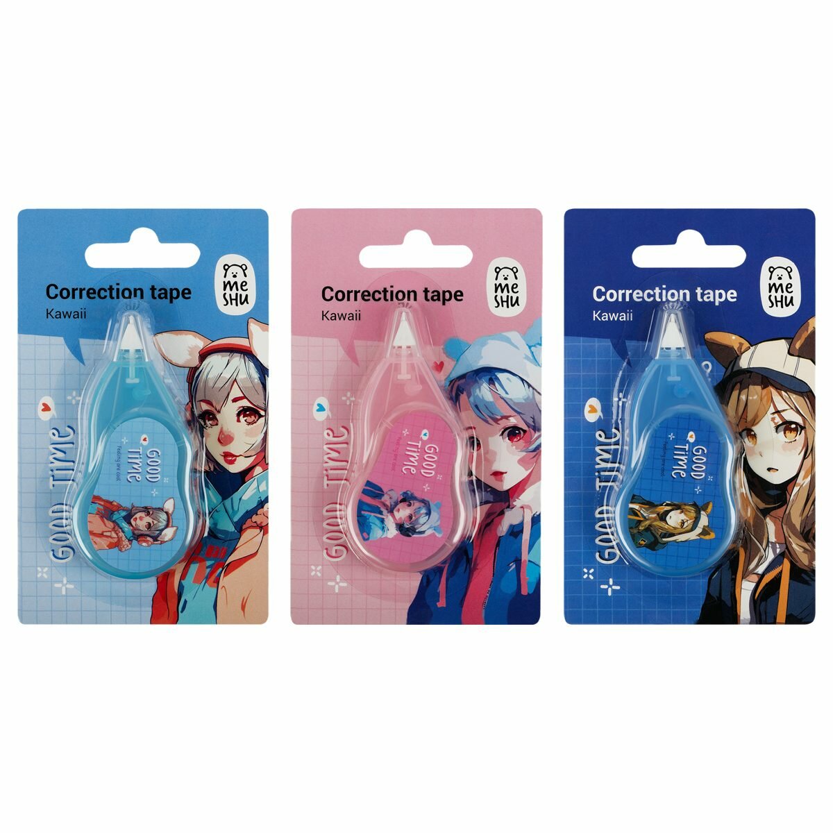 Корректирующая лента MESHU "Kawaii", 5мм x 3м (MS_54221), 1шт.