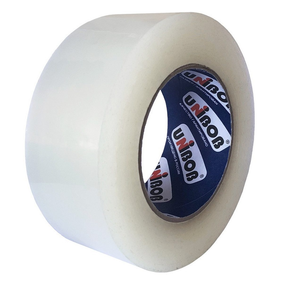 Клейкая лента (скотч) упаковочная Unibob 600 (48мм x 198м, 45мкм, прозрачная) (4640012888201)