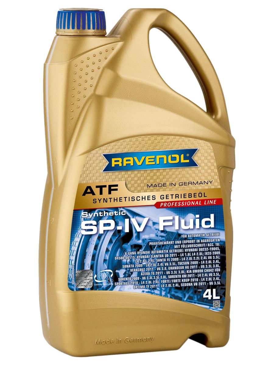 Масло АКПП RAVENOL ATF SP-IV Fluid, 4 литра