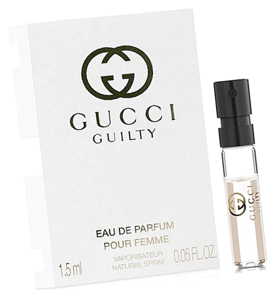 Мини-версия аромата Gucci Guilty Pour Femme 1.5 / Парфюмерная вода Гуччи Гилти Пур Фам пробник / Сэмпл парфюма