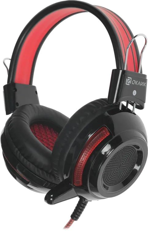 Наушники с микрофоном Oklick HS-G300 ARMAGEDDON черный/красный 2.5м мониторы оголовье (AH-V1)