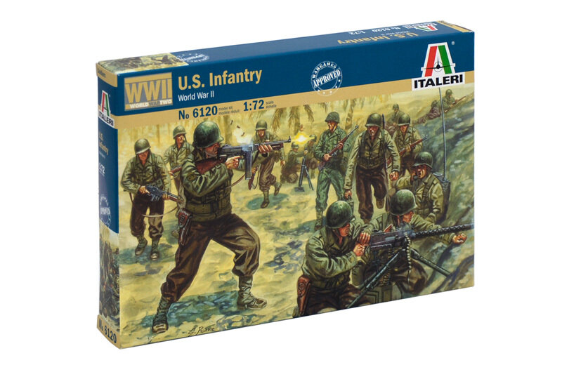 Миниатюра / модель для сборки / американская пехота Масштаб 1/72 Italeri Арт.6120ИТ