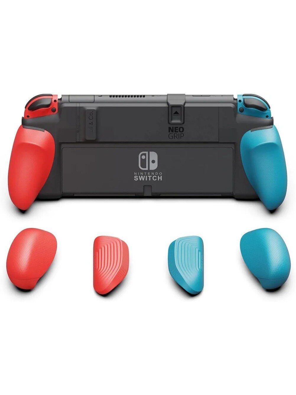 Эргономичный держатель-ручка Skull & Co. NeoGrip для Nintendo Switch и OLED, голубой