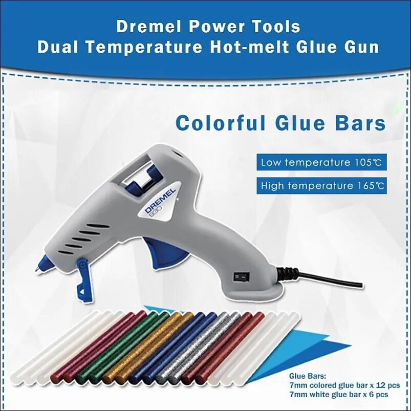 Dremel 930 105-165 по Цельсию Пистолет для горячего клея
