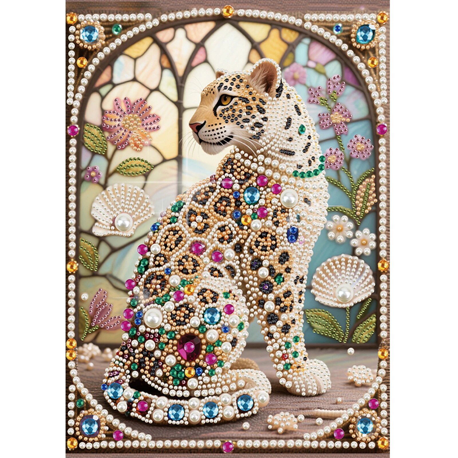 Набор для алмазной вышивки животные 30x40 см Leopard