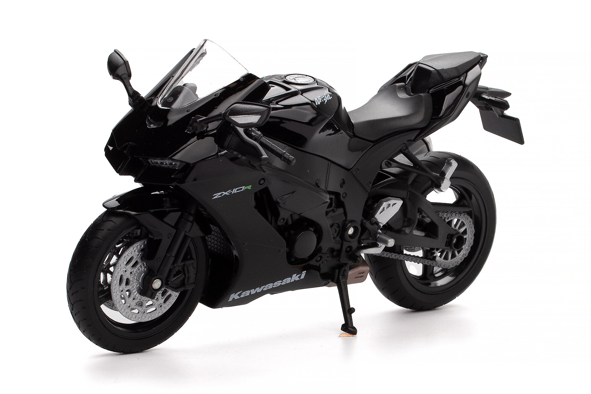 Модель коллекционная WELLY Kawasaki ninja ZX-10R 2004 black / кавасаки нинджа ZX-10R черный