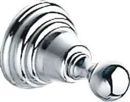Крючок Bagno & Associati Canova CA24151 латунный, хром, вешалка для полотенец в ванную, на шурупах