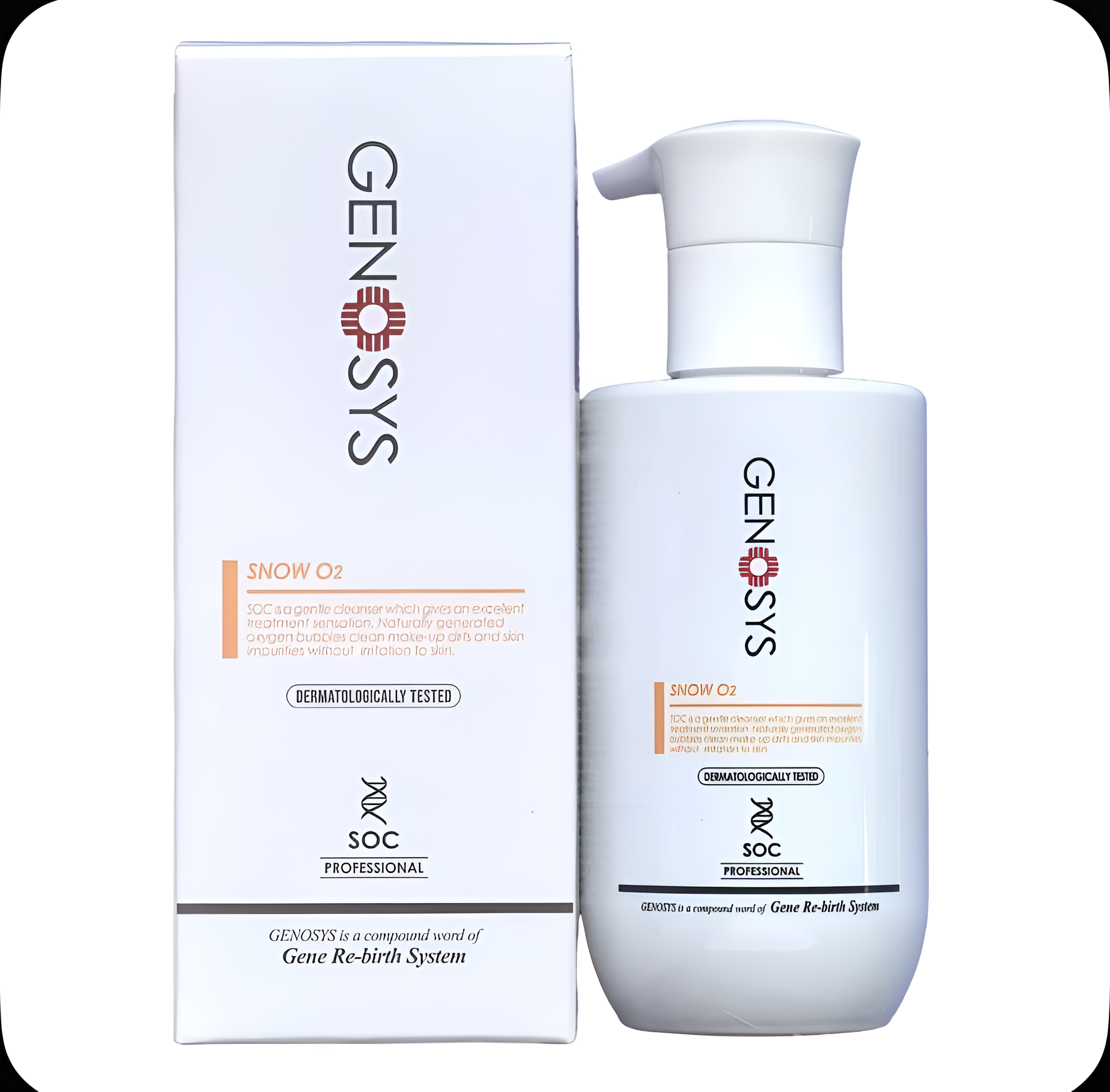 Гель-пенка для умывания Genosys Snow O2, для всех типов кожи, антивозрастной уход, 180 мл