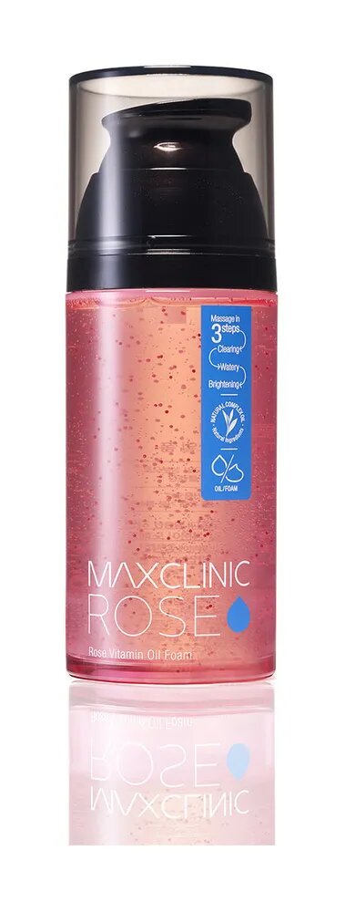 MAXCLINIC Rose Vitamin Гидрофильное масло-пенка для умывания с маслом дамасской розы, 110 г
