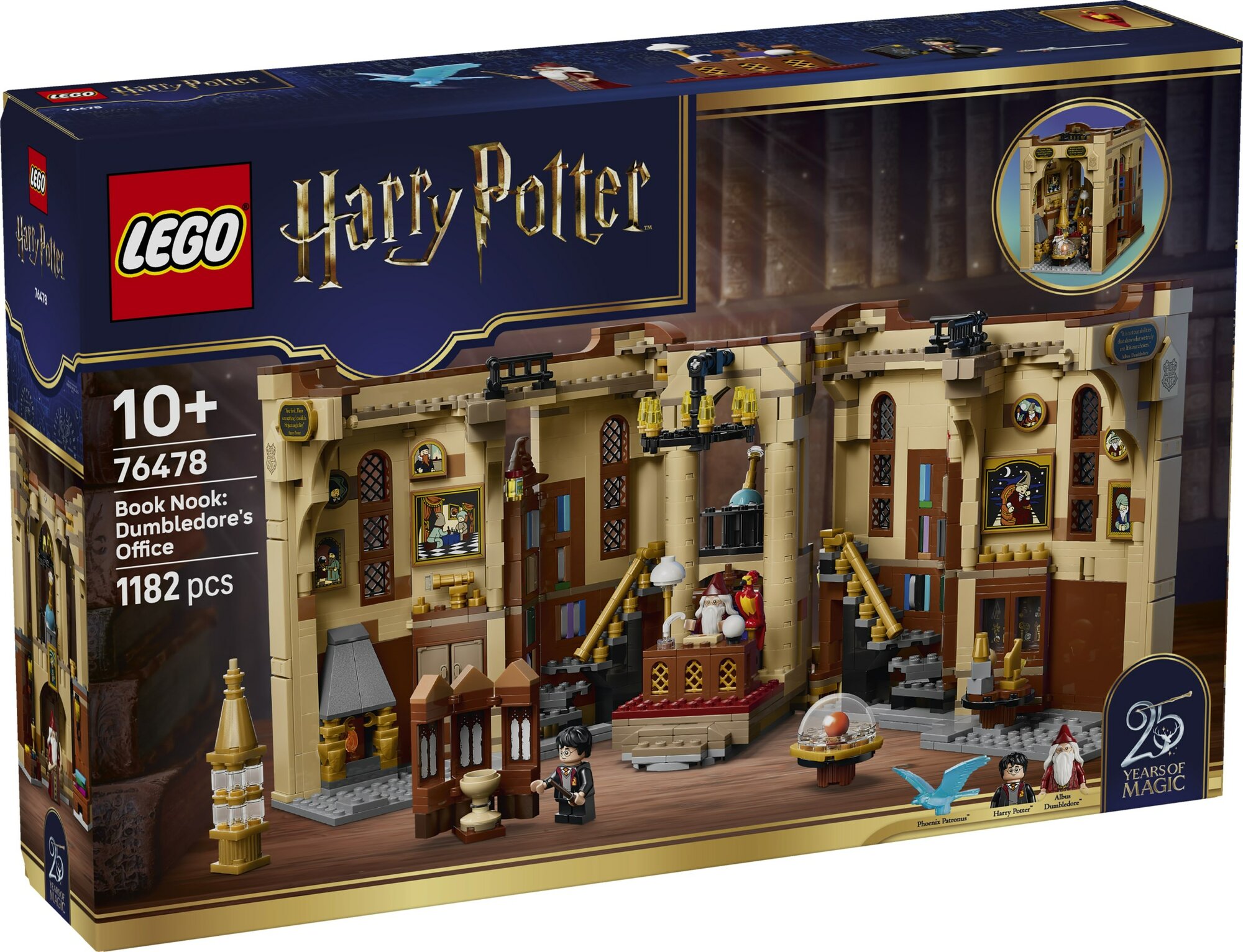 Конструктор LEGO Harry Potter 76478 Книжный уголок: Кабинет Дамблдора, 1182 детали, от 10 лет