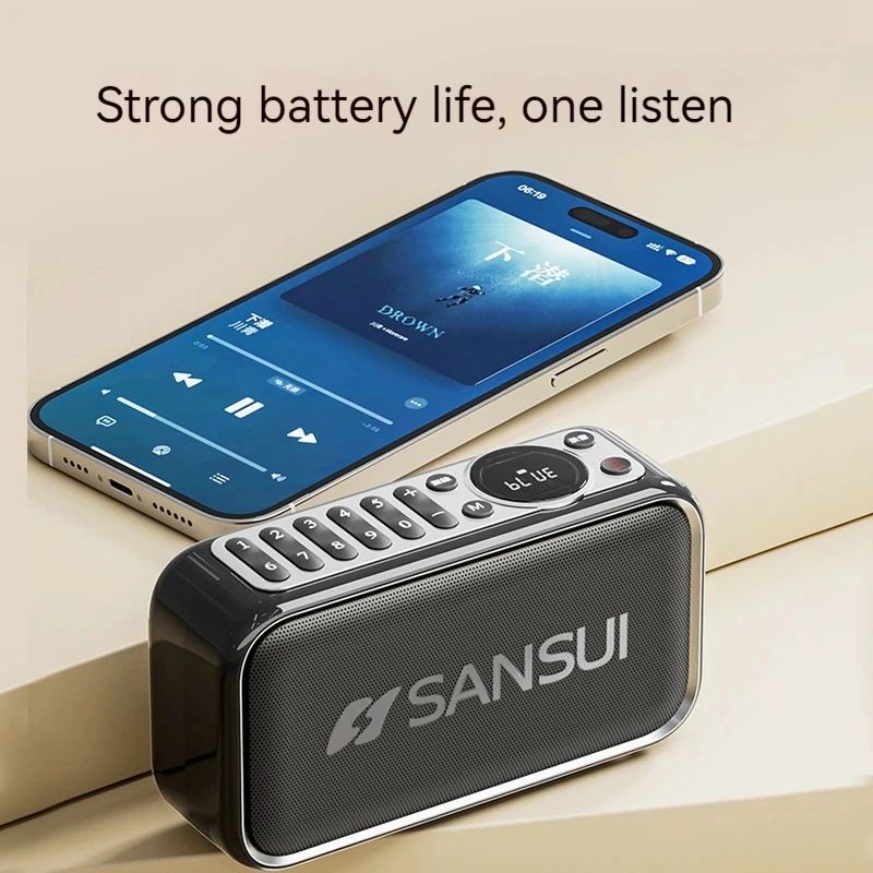 SANSUI MP3-плеер без диска, черный матовый