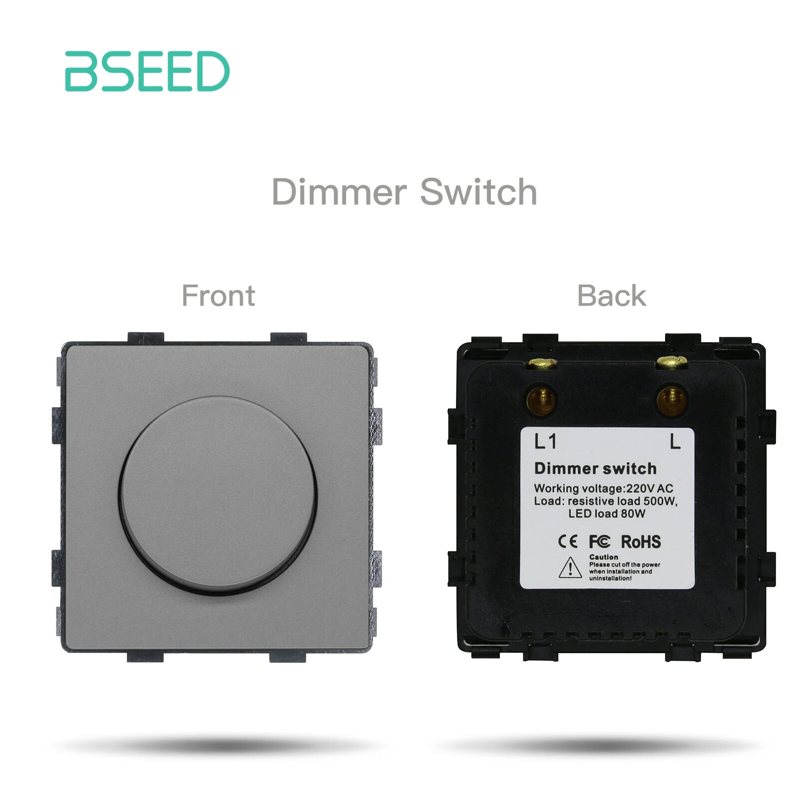 Розеткой BSEED Настенная панель Dimmer part 110-250 В