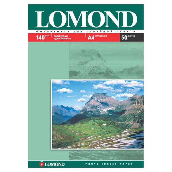 Фотобумага LOMOND глянцевая А3, 140 г/м2, 50 листов