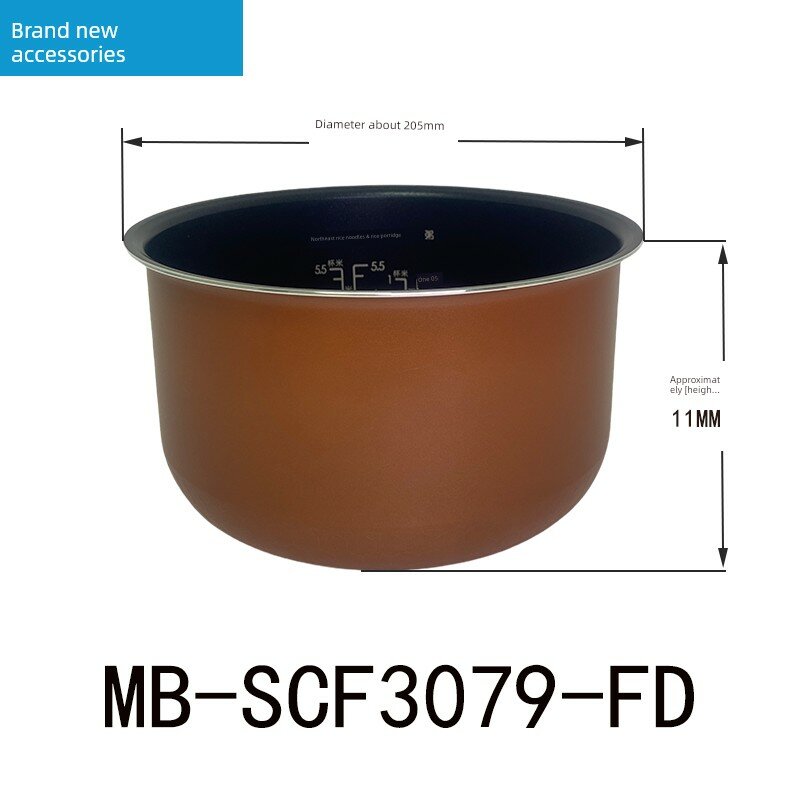 Совместимая внутренняя чаша для рисоварки Midea MB-SCF3079-FD 3L антипригарное покрытие 3079FD