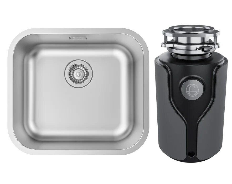 Комплект Мойка IDDIS Мейт (Mate) MAT49S0i77 49x44, сатин, нержавеющая сталь / Измельчитель KUCHENSTERN Muhle 353MU35 механический, нержавеющая сталь