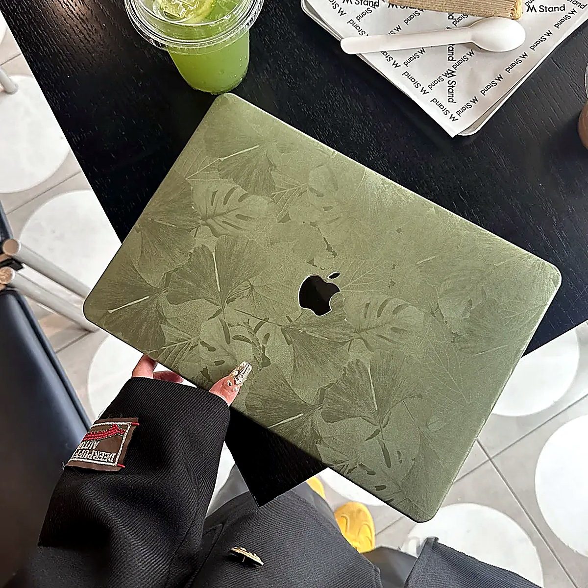 Жесткий кейс Macbook Чехол-накладка Case для Air 13" ( A1369/A1466 ) Кожура листа гинкго