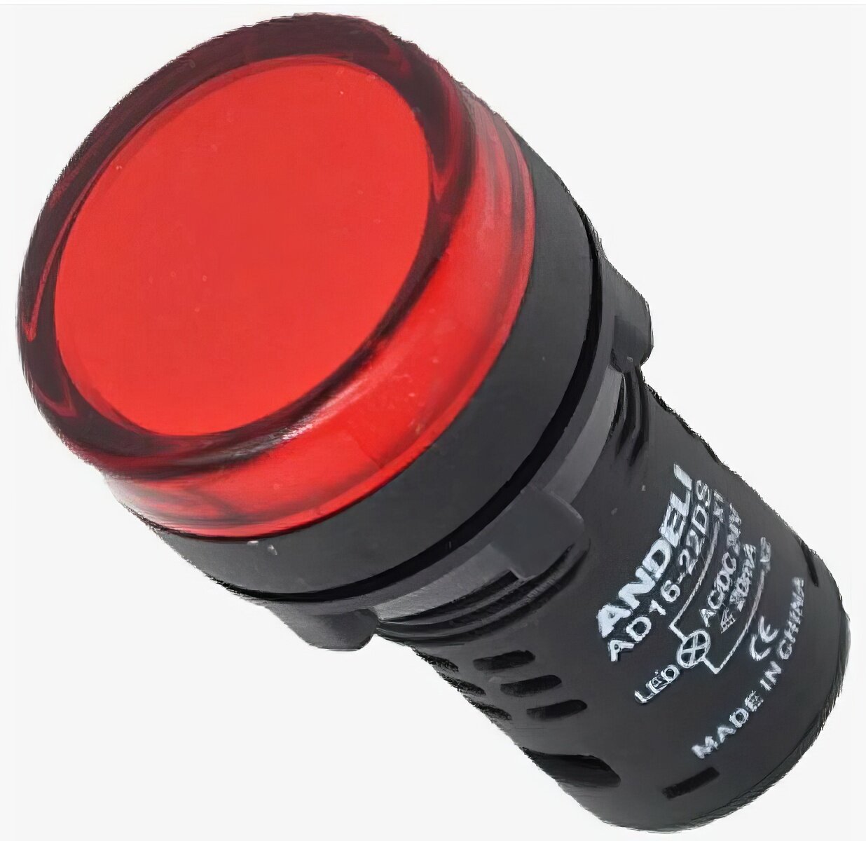 Лампа ANDELI AD16-22DS, LED, матрица, d22мм, красный, 24В, AC/DC ADL10-144