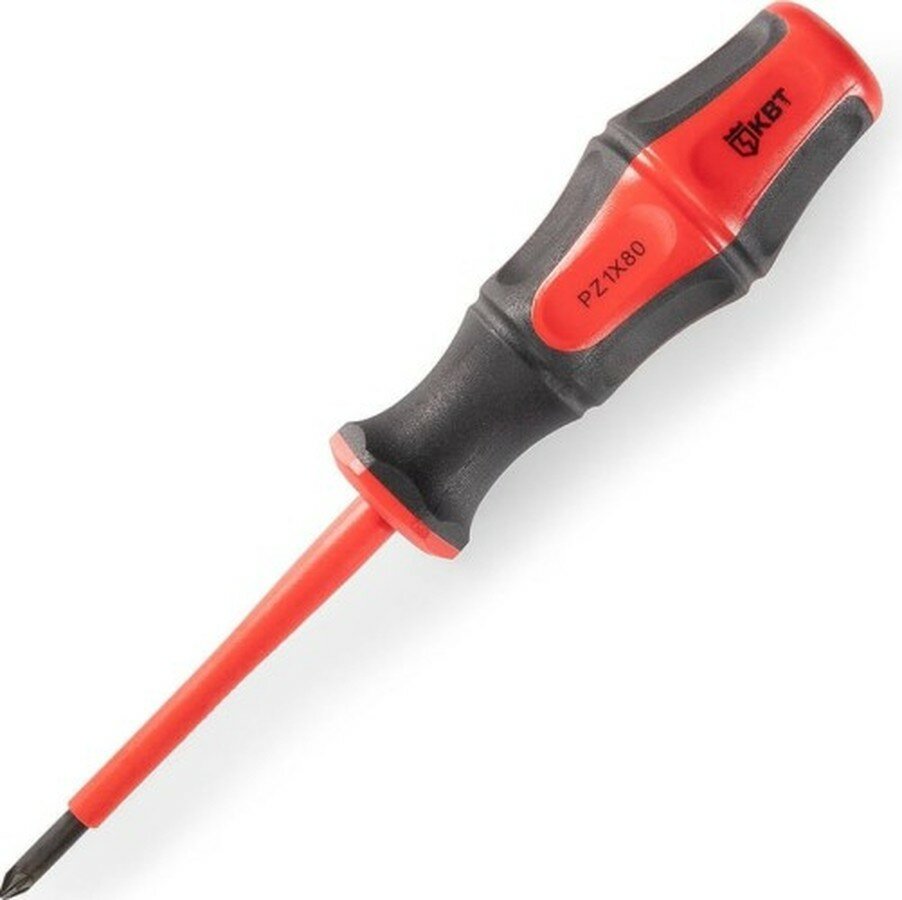 Отвертка диэлектрическая КВТ профи 1000V PZ1 х 80 мм 78613 78613