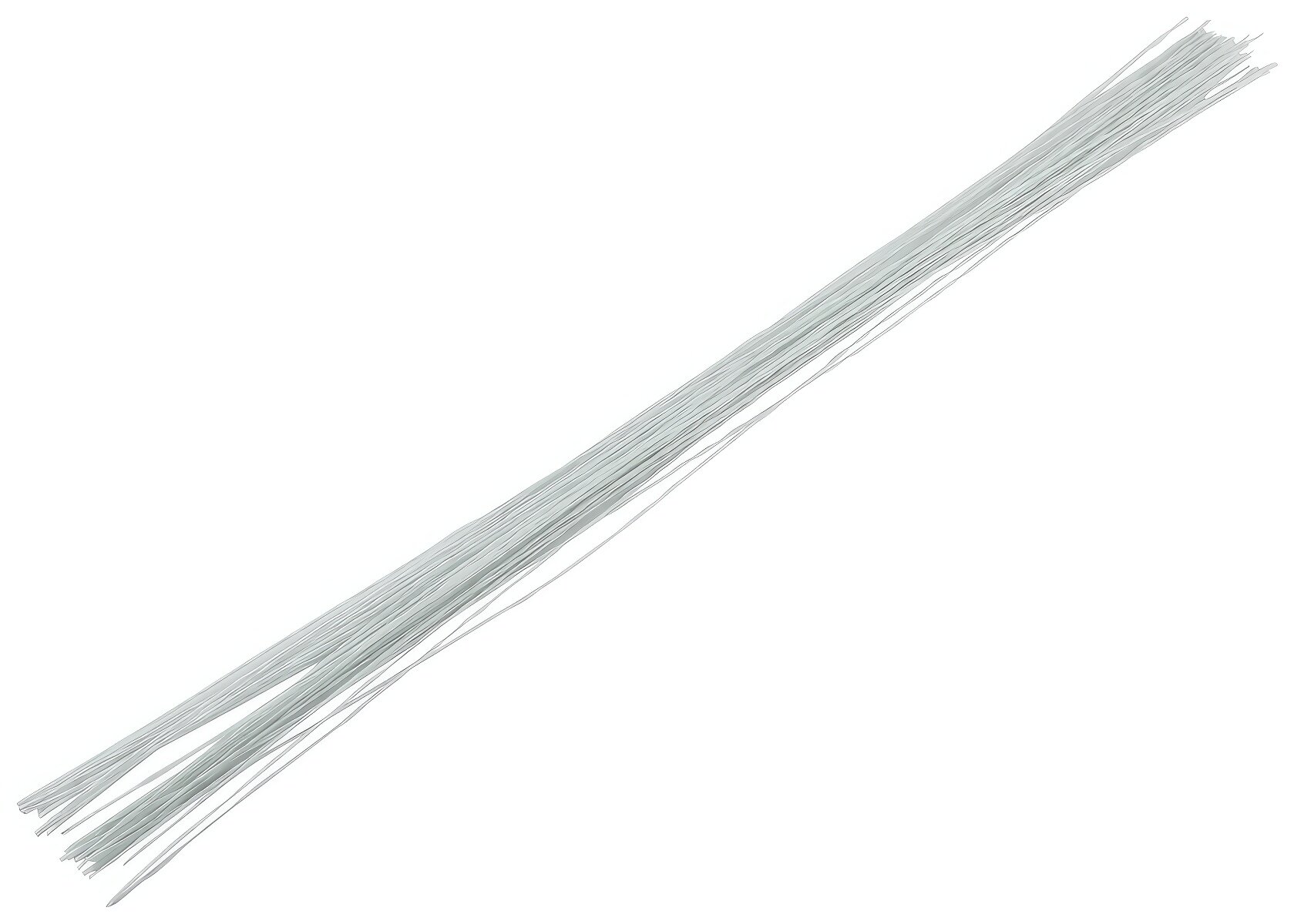 Blumentag FIW-0.3 Проволока флористическая в оплётке 0.3 мм сталь бумага 30 шт. 40 см №02 белый