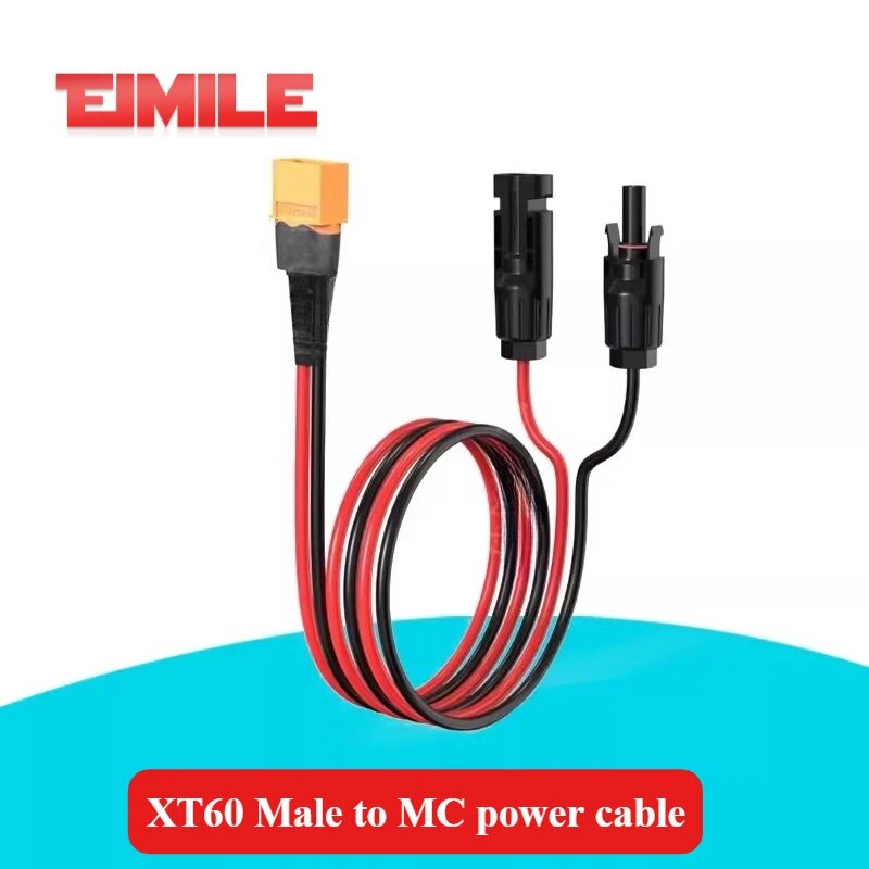 Кабель-удлинитель 12AWG MC Solar - XT60 (штекер/гнездо) для зарядки, адаптер MC - XT60, XT60 Male