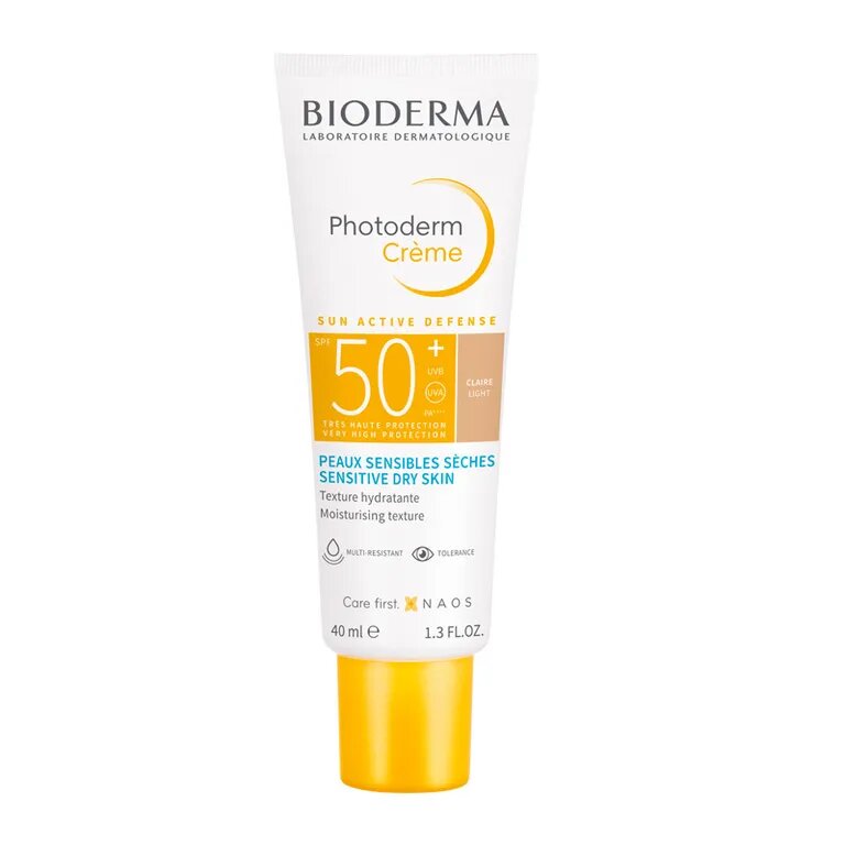 Bioderma Солнцезащитный тональный крем Фотодерм SPF50+ Светлый оттенок 40 мл 40 мл