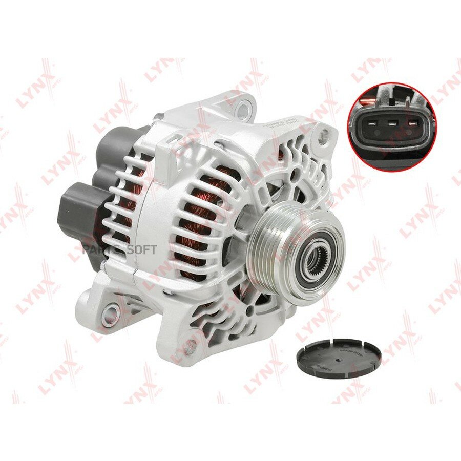 Генератор 110A HYUNDAI ix35 2.0-2.4, Sonata V-VI 2.0-2.4 05>, KIA Carens III 2.0, Cerato II 2.0, Sportage III 2.0 10> от официального дистрибьютора, LYNXAUTO, артикул EA1407
