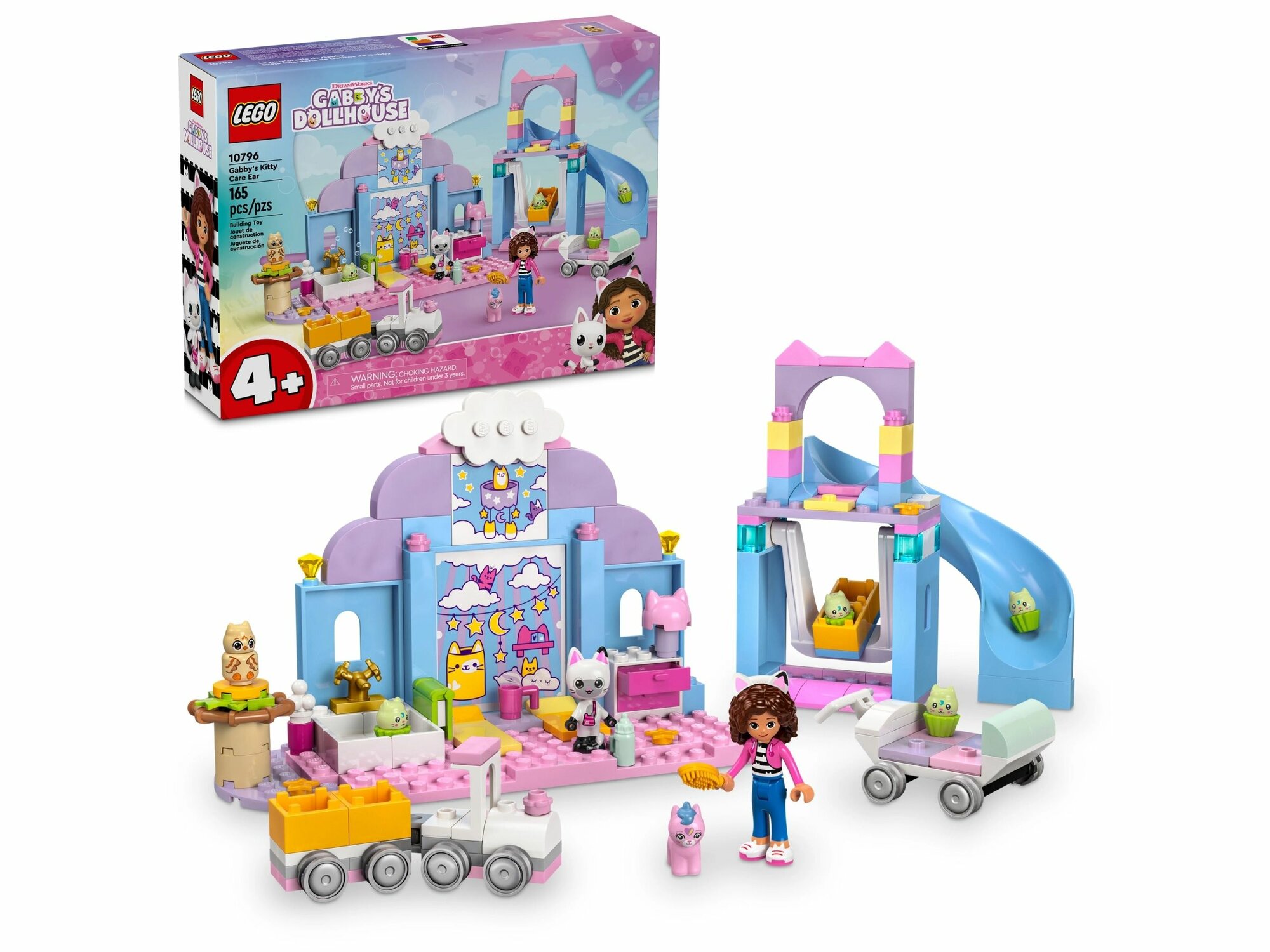 Лего Friends серия, LEGO 10796 Ушко для ухода за котенком Габби, lego конструктор для мальчика, лего для девочек