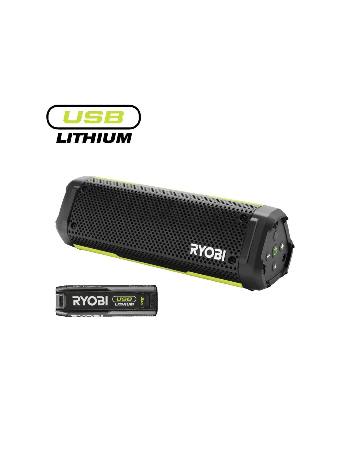 Портативный беспроводной колонка Bluetooth Ryobi RS4-120G, 4 В, 1 АКБ 2.0 Ач, арт. 5133006428