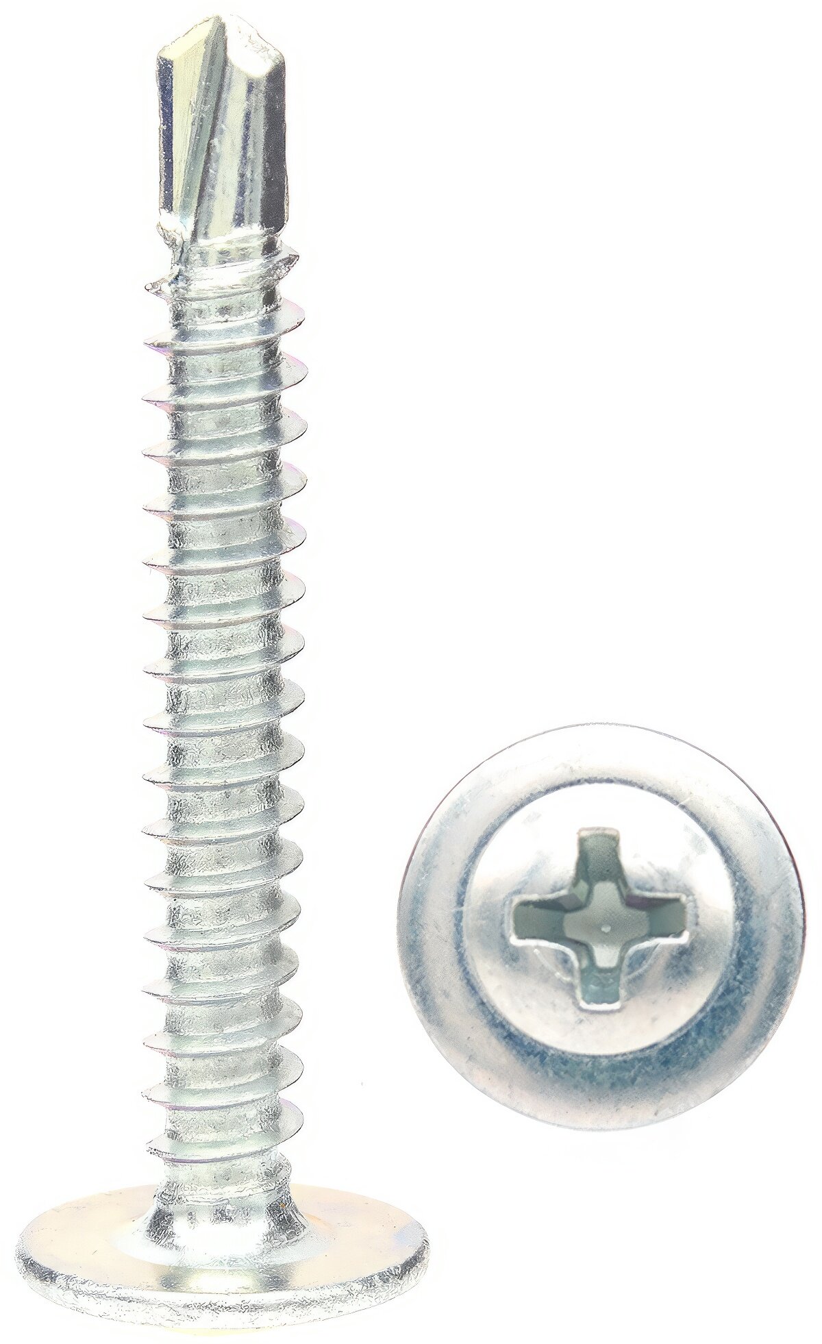 Саморез с прессшайбой BOWT сверло, 4,2x32, 100 шт. P02368