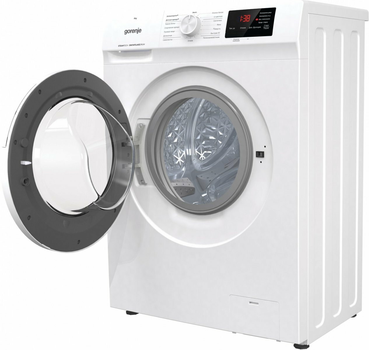 Стиральная машина Gorenje WHE60SFS автомат 6 кг, белый