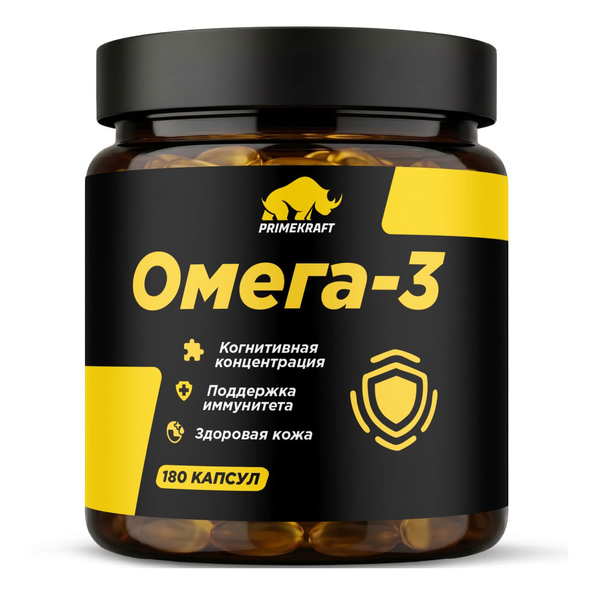 PrimeKraft Омега-3 1000, капсулы, 180 шт. массой 1350 мг 10 %.