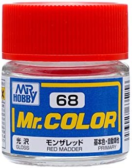 C 68 краска художественная т. м. MR.HOBBY 10мл RED MADDER